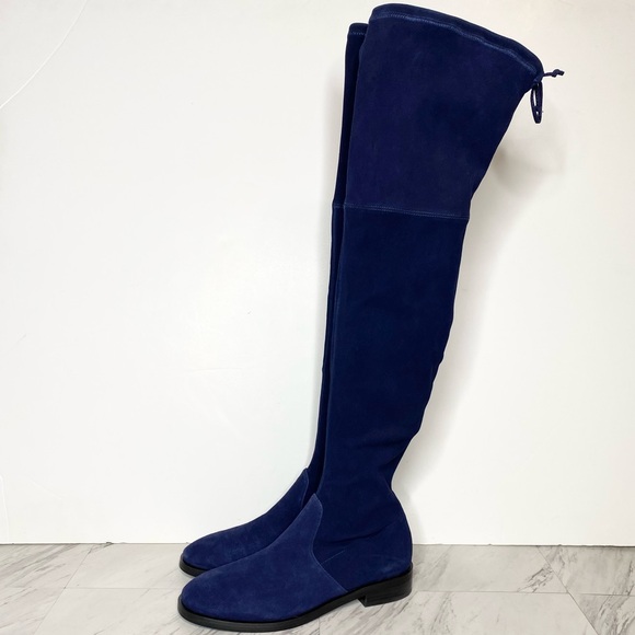Stuart Weitzman | Shoes | New Stuart Weitzman Blue Suede Over The Knee ...